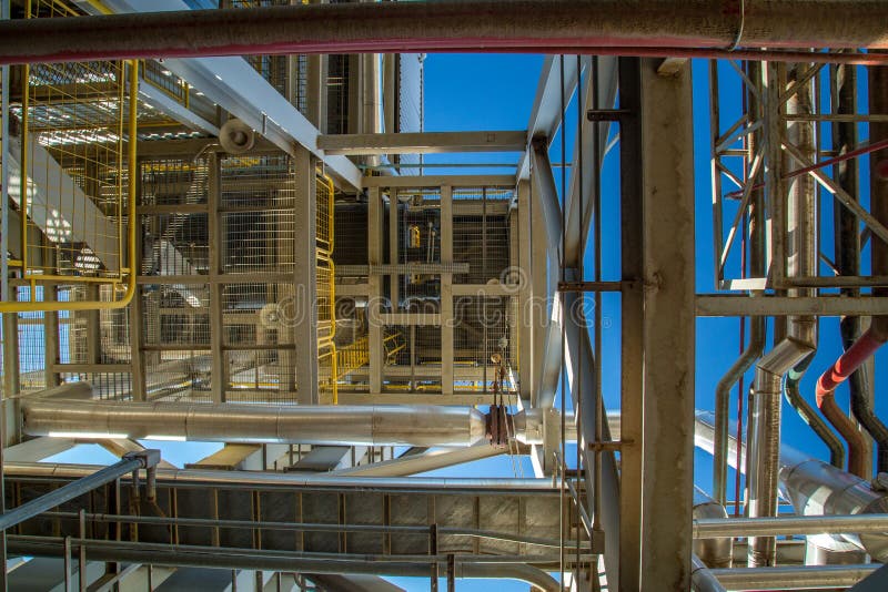 Ndustry Structure Steel Metal Stock Image - Image of machine, modern ...