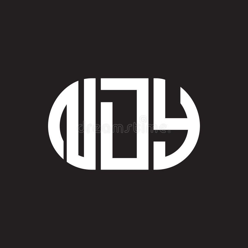 NDY Letter Logo Design on Black Background. NDY Creative Initials ...