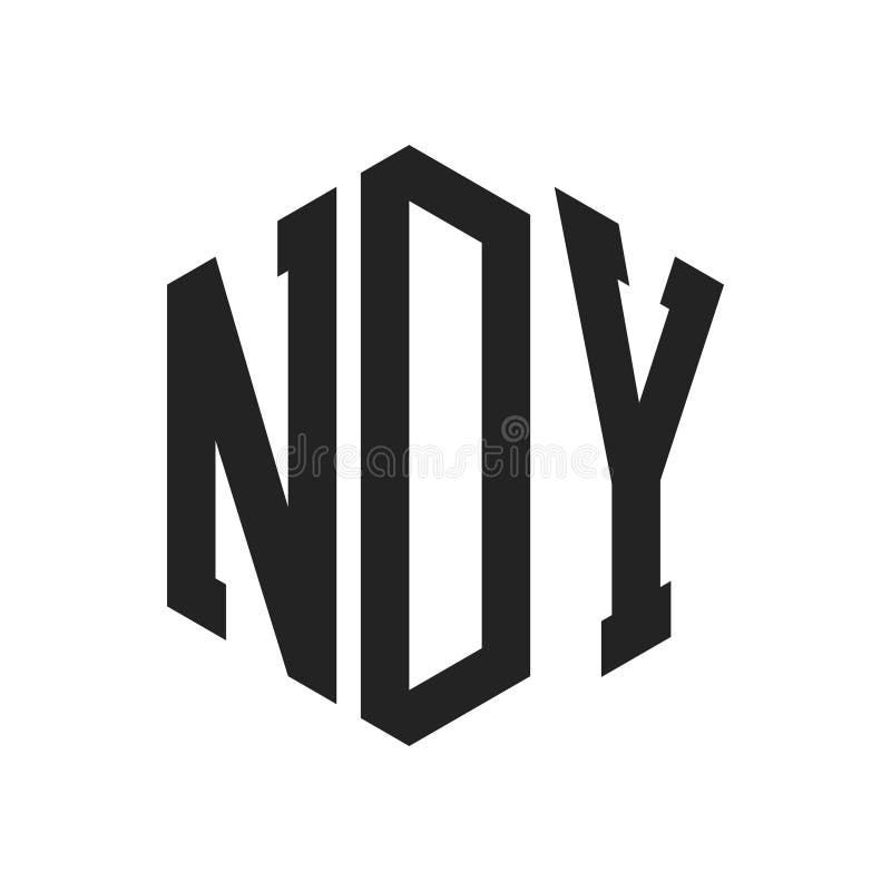 NDY Logo Design. Initial Letter NDY Monogram Logo Using Hexagon Shape ...