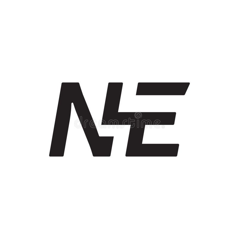Ne Initial Letter Vector Logo Icon Stock Vector - Illustration of ...