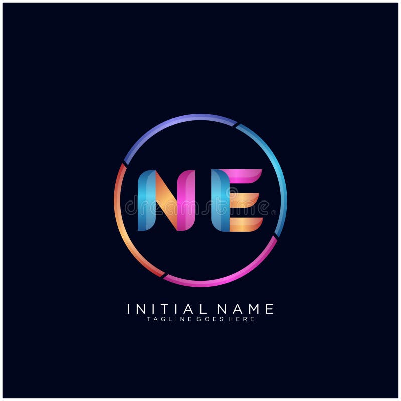 Ne Letter Logo Stock Illustrations – 1,129 Ne Letter Logo Stock ...