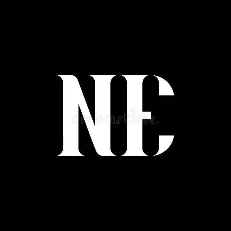 NE N E Letter Logo Design. Initial Letter NE Uppercase Monogram Logo ...