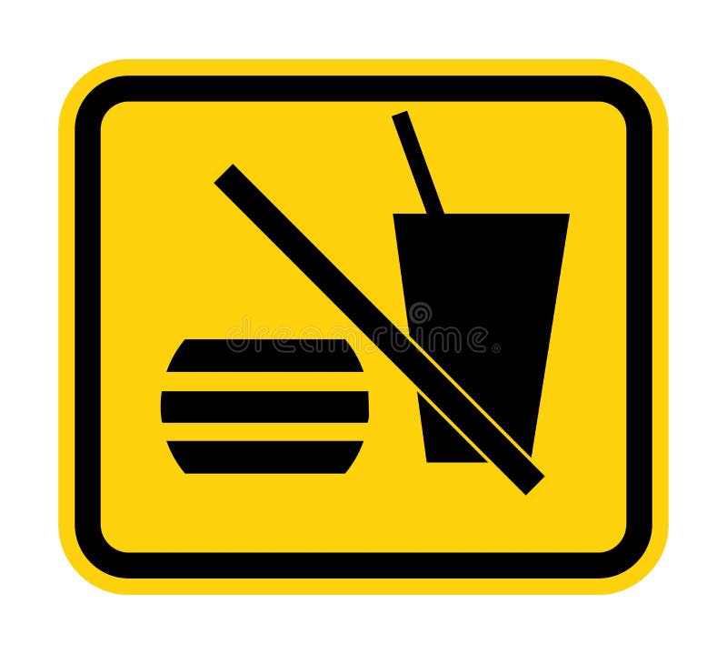 Ne Pas Manger Ou Boire Un Symbole Illustration de Vecteur ...