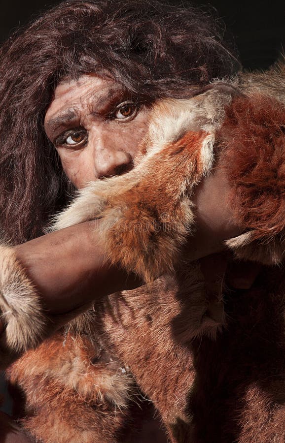 Neanderthal expression stock photo. Image of people, prehistoric - 33384506