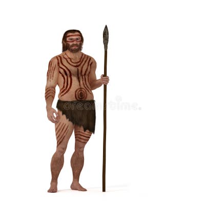 Neanderthal Vs Modern Human Stock Illustration - Illustration of ...