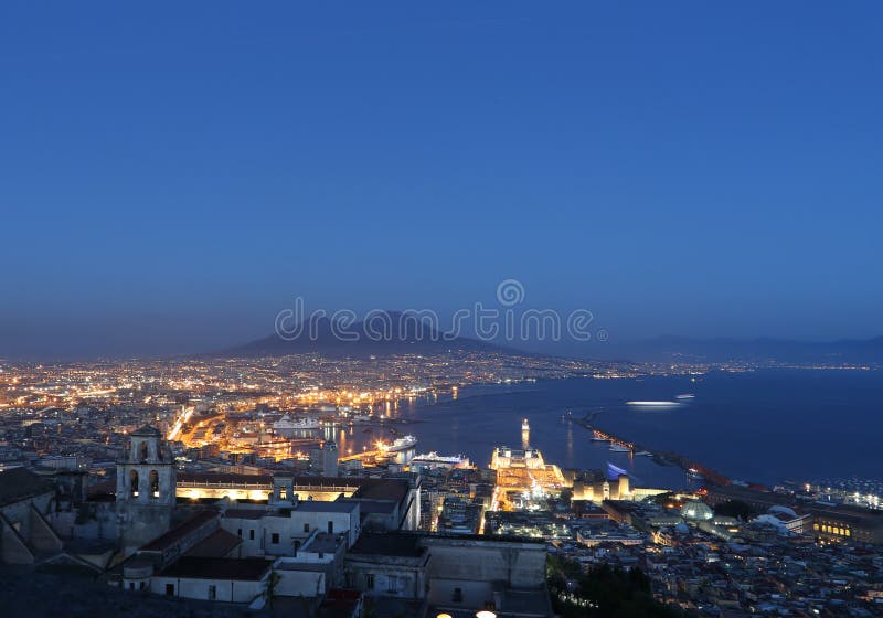 Naples stock image. Image of naples, agglomeration, evening - 45802317