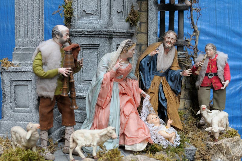 Neapolitan Nativity Objects Editorial Image - Image of december ...