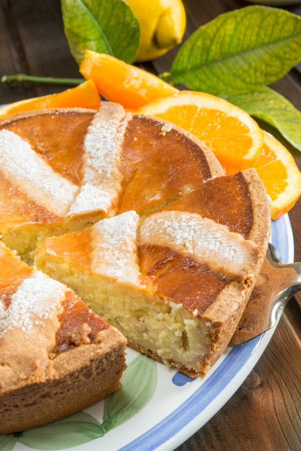 Neapolitan pastiera stock image. Image of citrus, flavor - 52185537