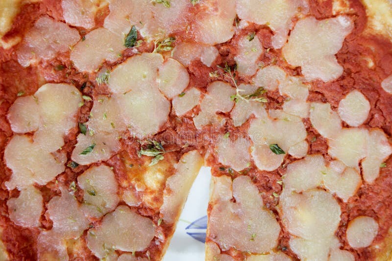 Neapolitan Pizza Margherita. Flat Lay Stock Image - Image of margherita ...