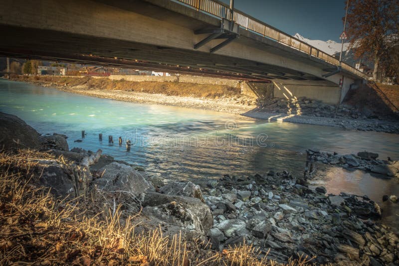 Near the bridge stock image. Image of switzerland, beautiful - 140269673