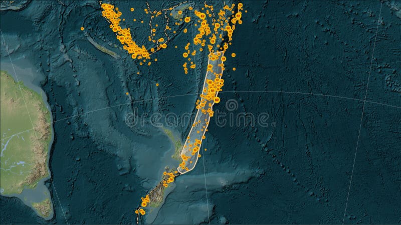 Near Kermadec Plate. Boundaries. Wiki Map Stock Illustration ...