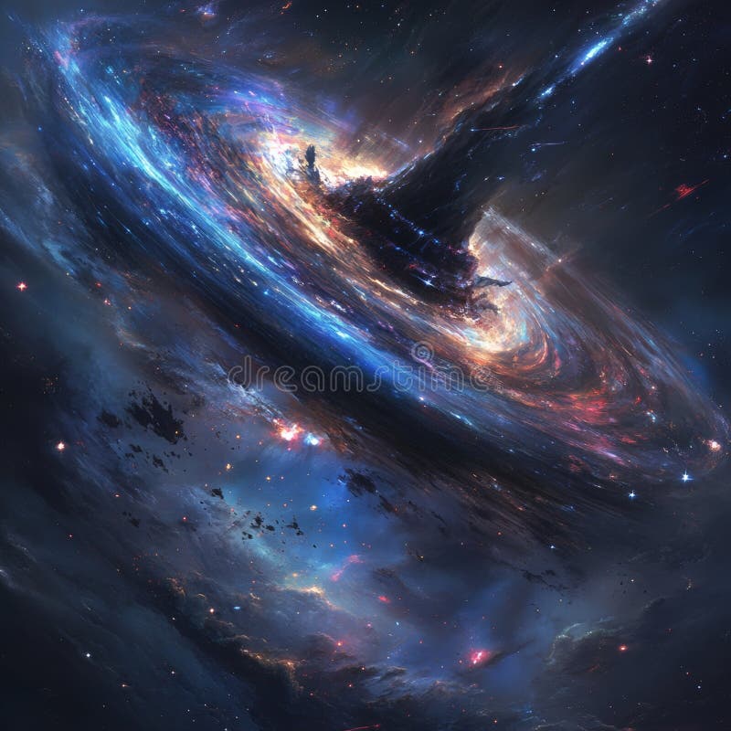 A Near Look at a Black Hole in Space, Where Light is Warped and Debris ...