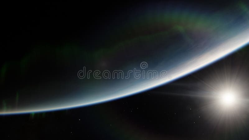 Near, Low Earth Orbit Blue Planet. this Image Elements Furnished by ...