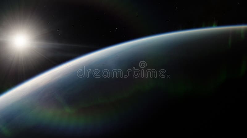 Near, Low Earth Orbit Blue Planet. this Image Elements Furnished by ...