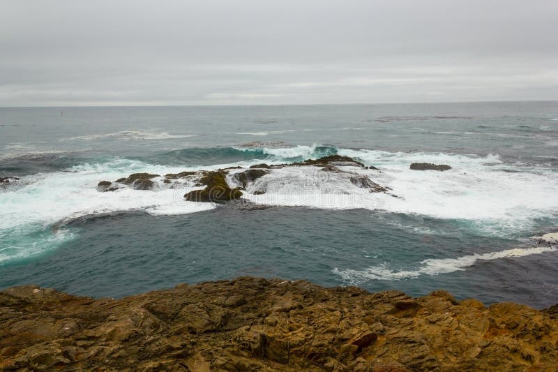 Near Shore Reef at Mendocino Headlands State Park. Stock Image - Image ...