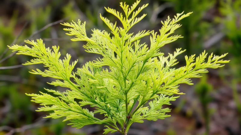 Near View Thuja Tree Branch Nature Background Stock Photos - Free ...