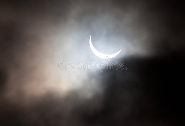 Nearing totality stock photo. Image of eclipse, dark - 79659248