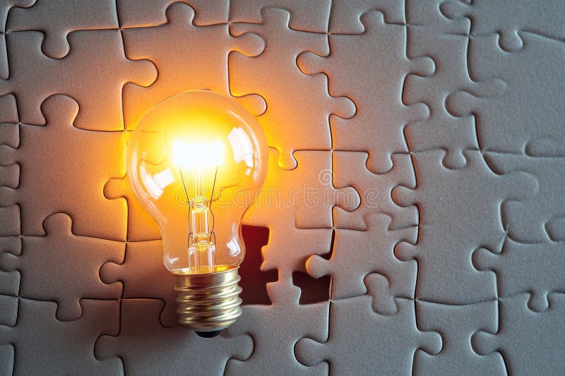 A Nearly Completed Puzzle Showcases a Unique Twist As the Missing Piece ...