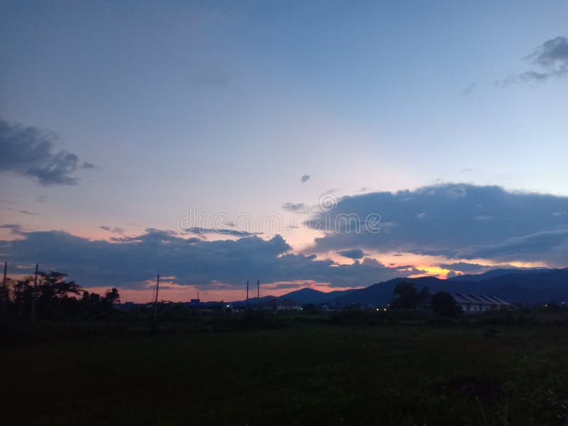 Nearly night stock image. Image of sunset, night, view - 155268755