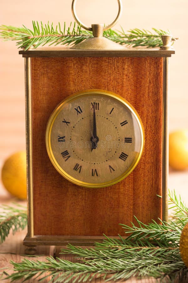 Nearly Twelve O`clock Midnight Stock Photo - Image of color, banner ...