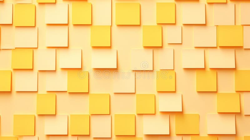 Neat Arrangement of Empty Sticky Notes Stock Illustration ...