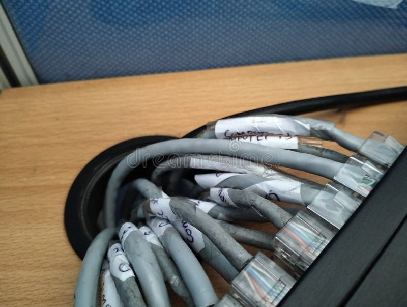 A Neat Collection of Cables Stock Photo - Image of wheel, tire: 319609508