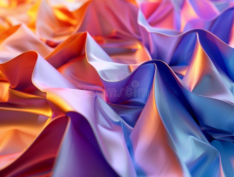 Neat Paper Fold Style Holo Abstract 3D Background Stock Illustration ...
