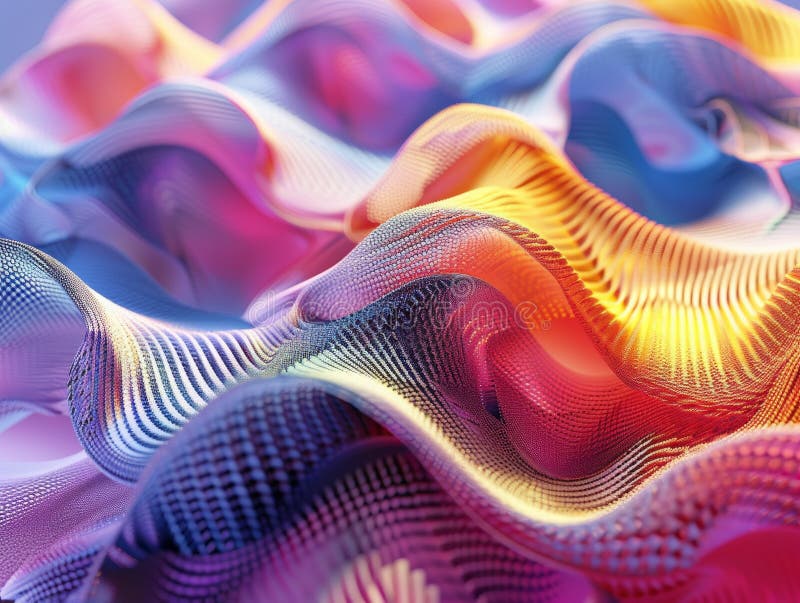 Neat Paper Fold Style Holo Abstract 3D Background Stock Illustration ...