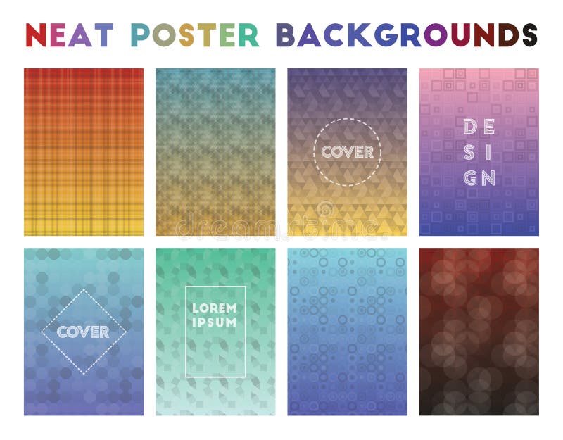 Neat Poster Backgrounds. stock vector. Illustration of annual - 145667578
