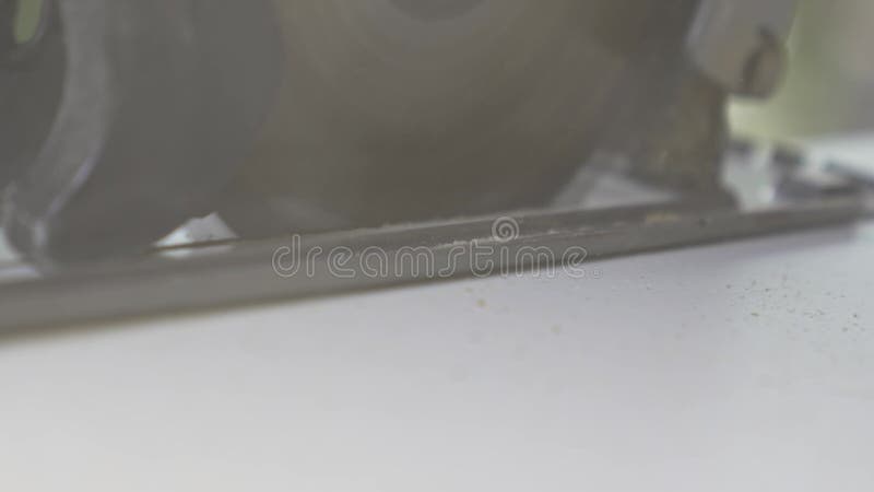 Smooth Movements with the Saw Along the Marked Cutting Line on the ...