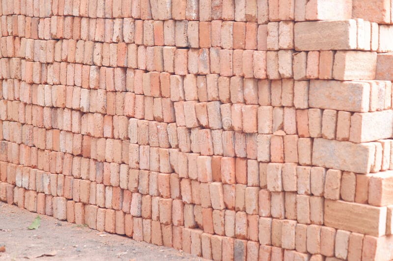 A Neat Stack of Red Bricks, Ready To Be Used for Construction or ...