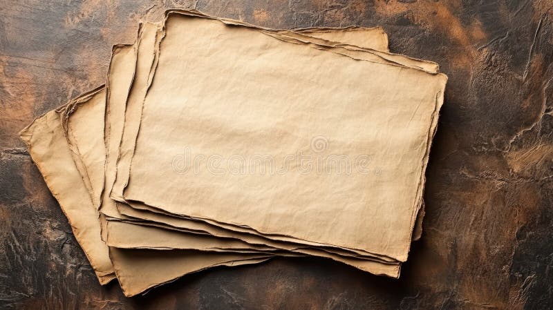 A Neat Stack of Several Sheets of Paper Arranged Orderly, Showcasing a ...