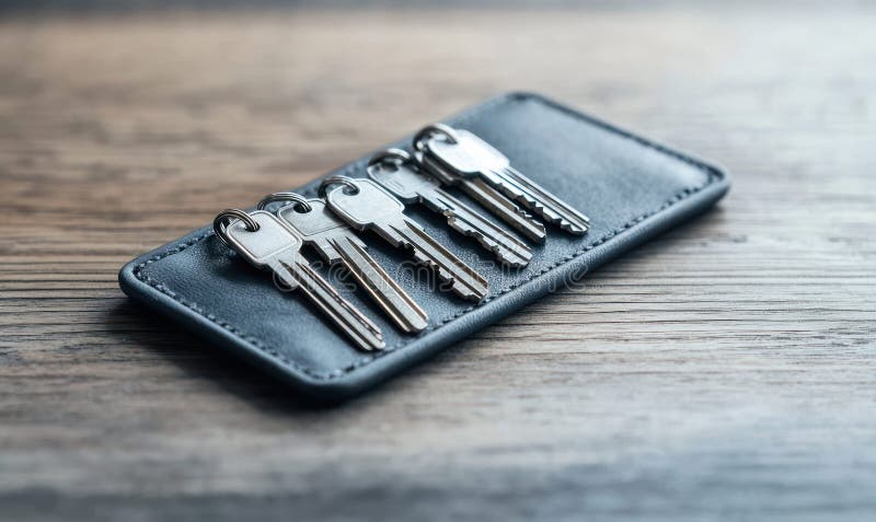 Neatly Arranged Keys are Secured in a Leather Organizer, Presenting a ...
