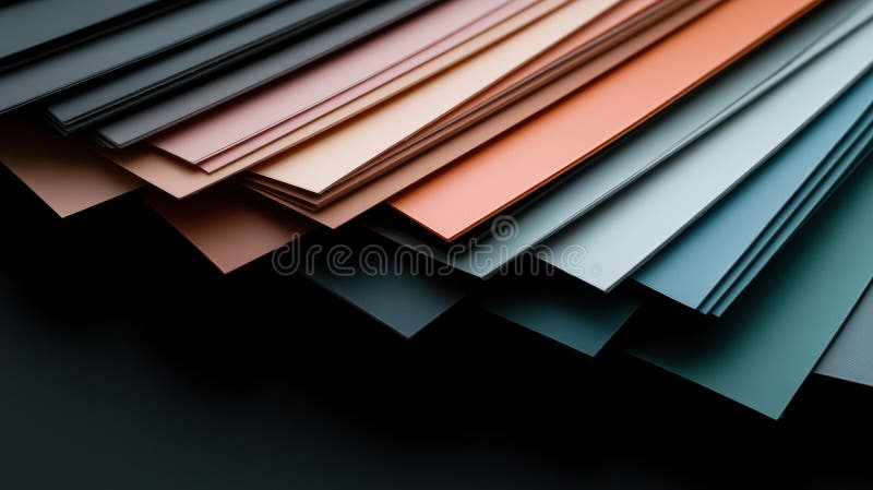 Neatly Arranged Paint Swatches Showcasing an Array of Colors for Art ...