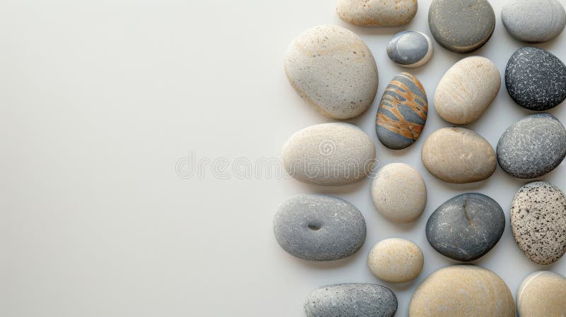 Assorted Pebble Composition Stock Image - Image of arrangement ...