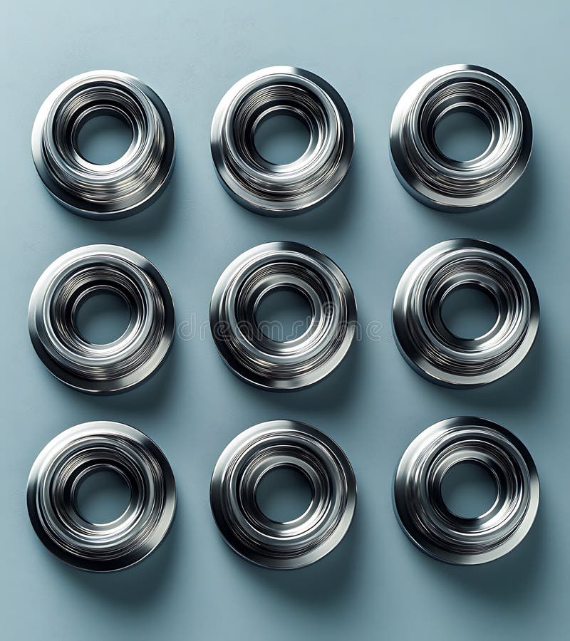 Neatly Arranged Stainless Steel Flanges Create Visually Appealing ...