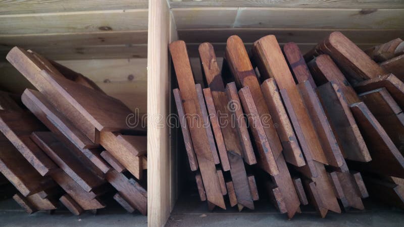 Neatly Folded Wood in a Box #6 Stock Photo - Image of ageing, abstract ...