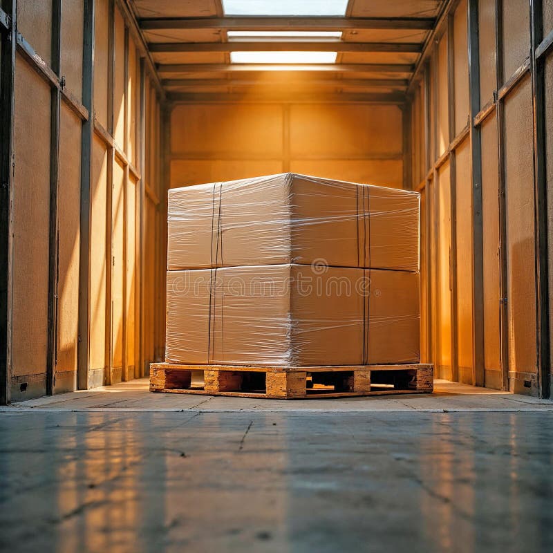 Box Inside Container Ready for Shipping – Logistics and Delivery ...