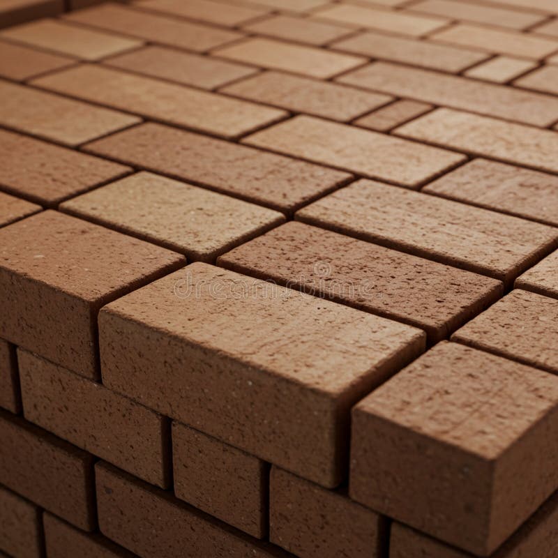 A Neatly Stacked Arrangement of Rectangular Wooden Blocks Forms a Stock ...