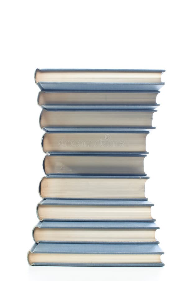Stack of Books with One Open among Them Stock Photo - Image of objects ...