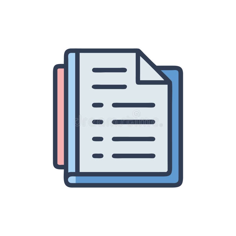 Organized Documents Icon Representing Files and Paperwork Collection ...