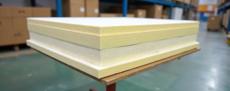 Neatly Stacked Rigid Foam Insulation Panels Ready for Shipment , Foam ...