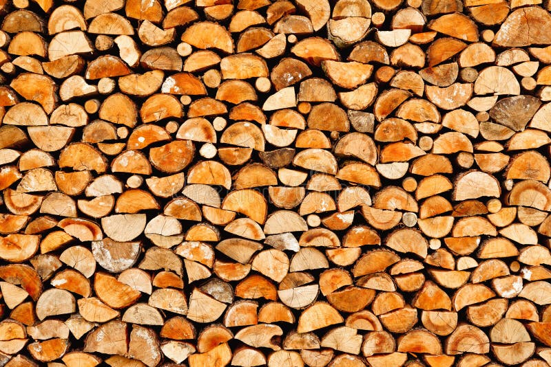 A Neatly Stacked Stack of Chopped Firewood Stock Photo - Image of stack ...