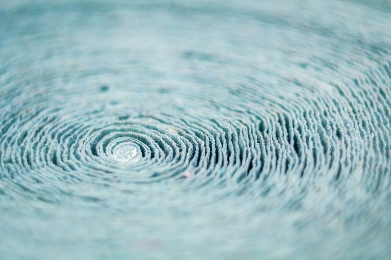 Neatly Twisted Paper into a Spiral. Soft Paper Material Stock ...