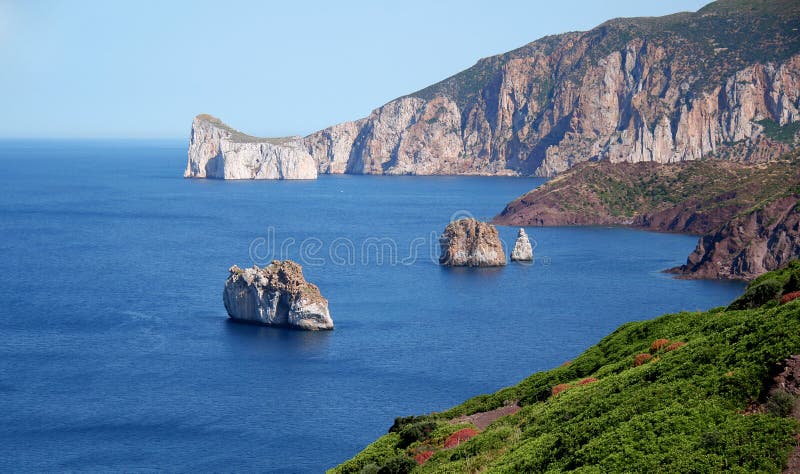 The Coast of Sardinia, Italy - Porto Pino Beach Stock Photo - Image of ...