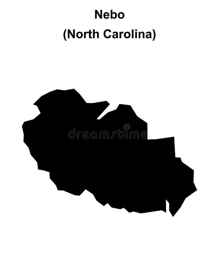Nebo outline map stock vector. Illustration of region - 387545960