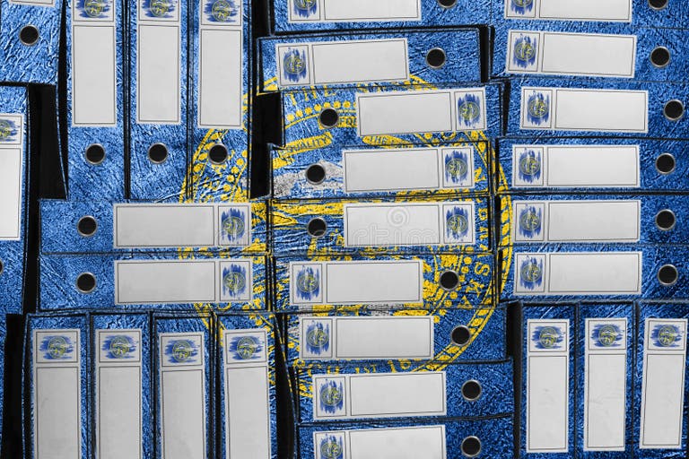 Nebraska Flag Colors Folder Stack, Bureaucracy and Government ...