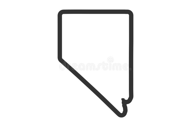 Nebraska Outline Symbol. US State Map. Vector Illustration Stock Vector ...