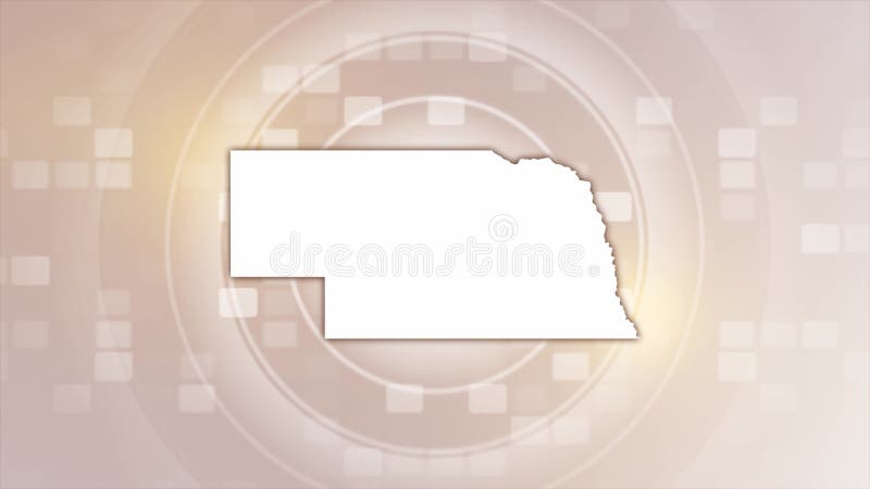 Nebraska State Animated Map Stock Video - Video of business, simple ...