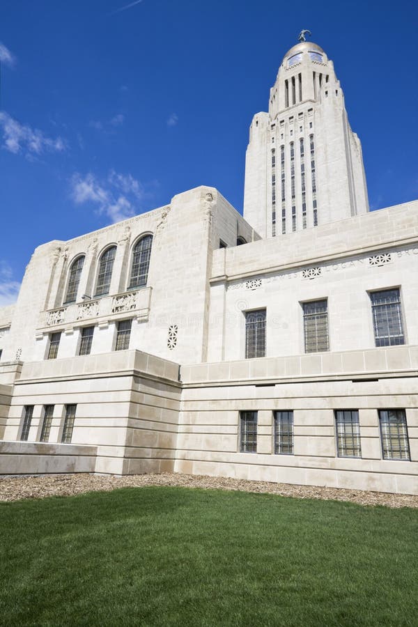 Dome of Nebraska State Capitol Building Stock Image - Image of nebraska ...